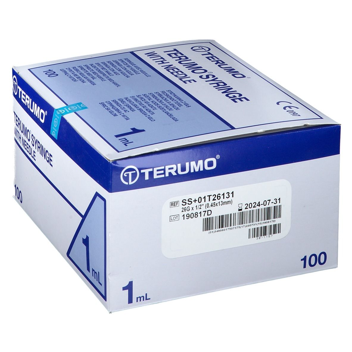 Terumo Disposable Needle 1ml 26g 1/2 100 pz - Redcare