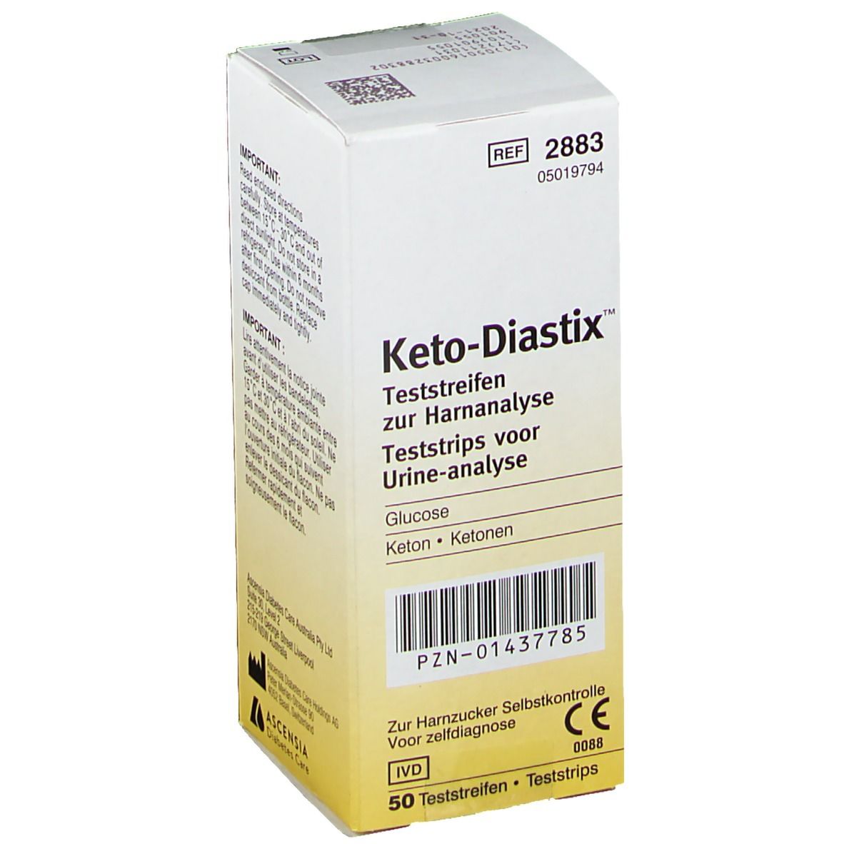 Keto-Diastix Strips 2883 B51 50 pz - Redcare