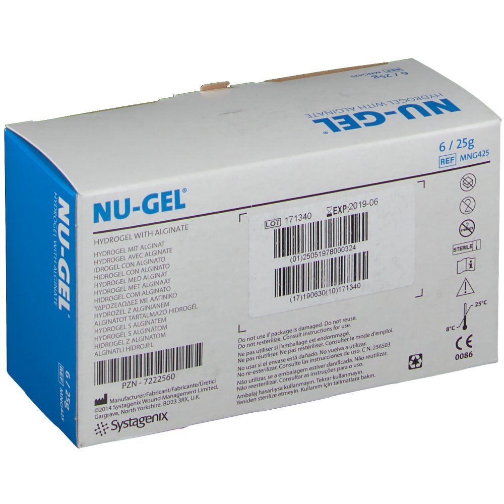 NU-GEL® Idrogel con Alginato 6x25 g 6x25 g - Redcare