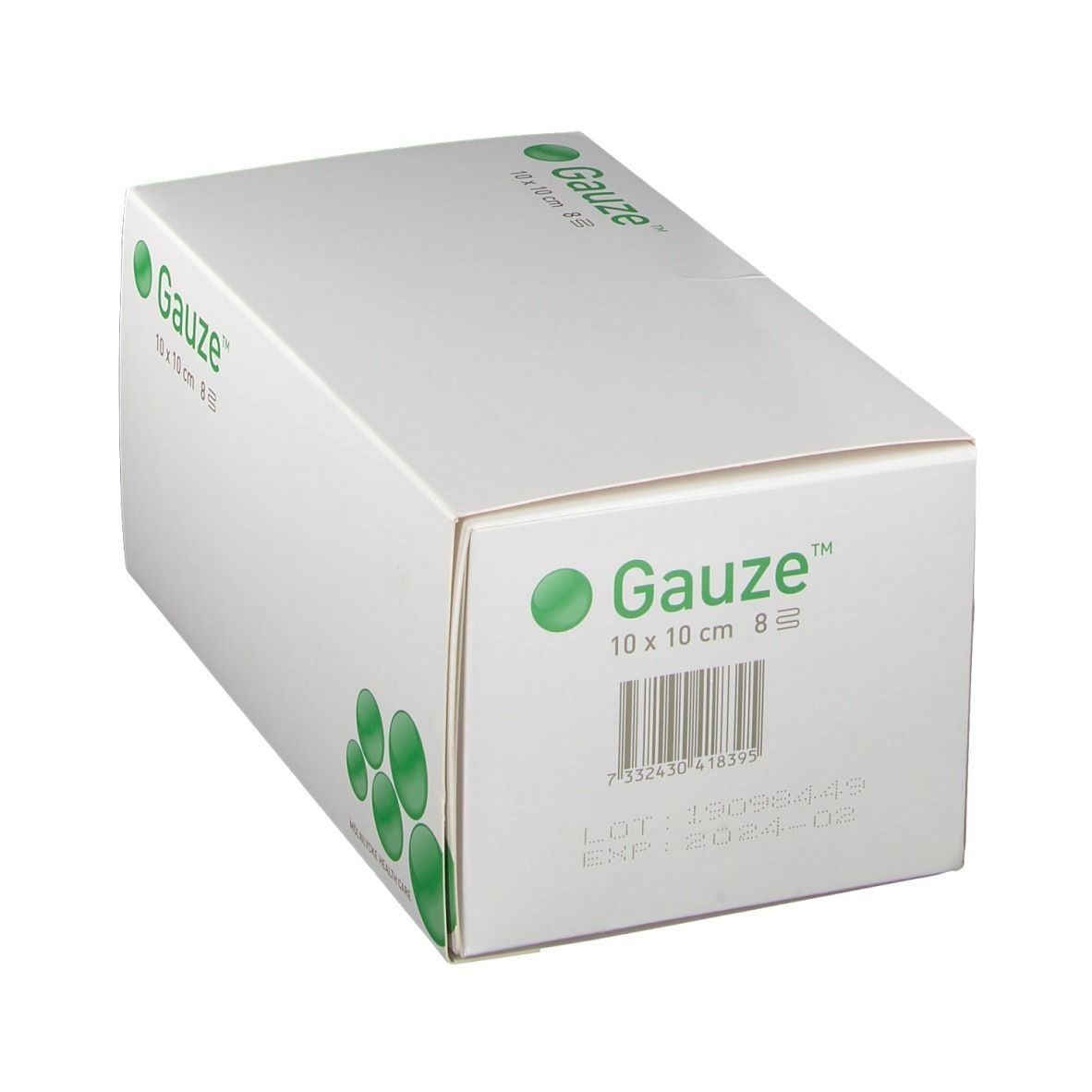 Gauze Compress Non-Sterile 8 Layers 10x10 cm 153600 120 pz - Redcare
