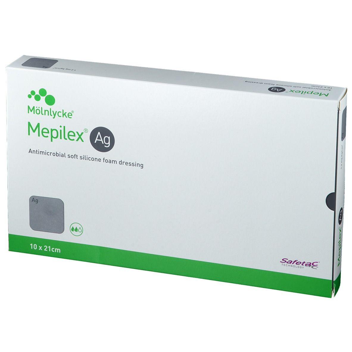 Mepilex® Ag 10 cm x 21 cm 5 pz - Redcare