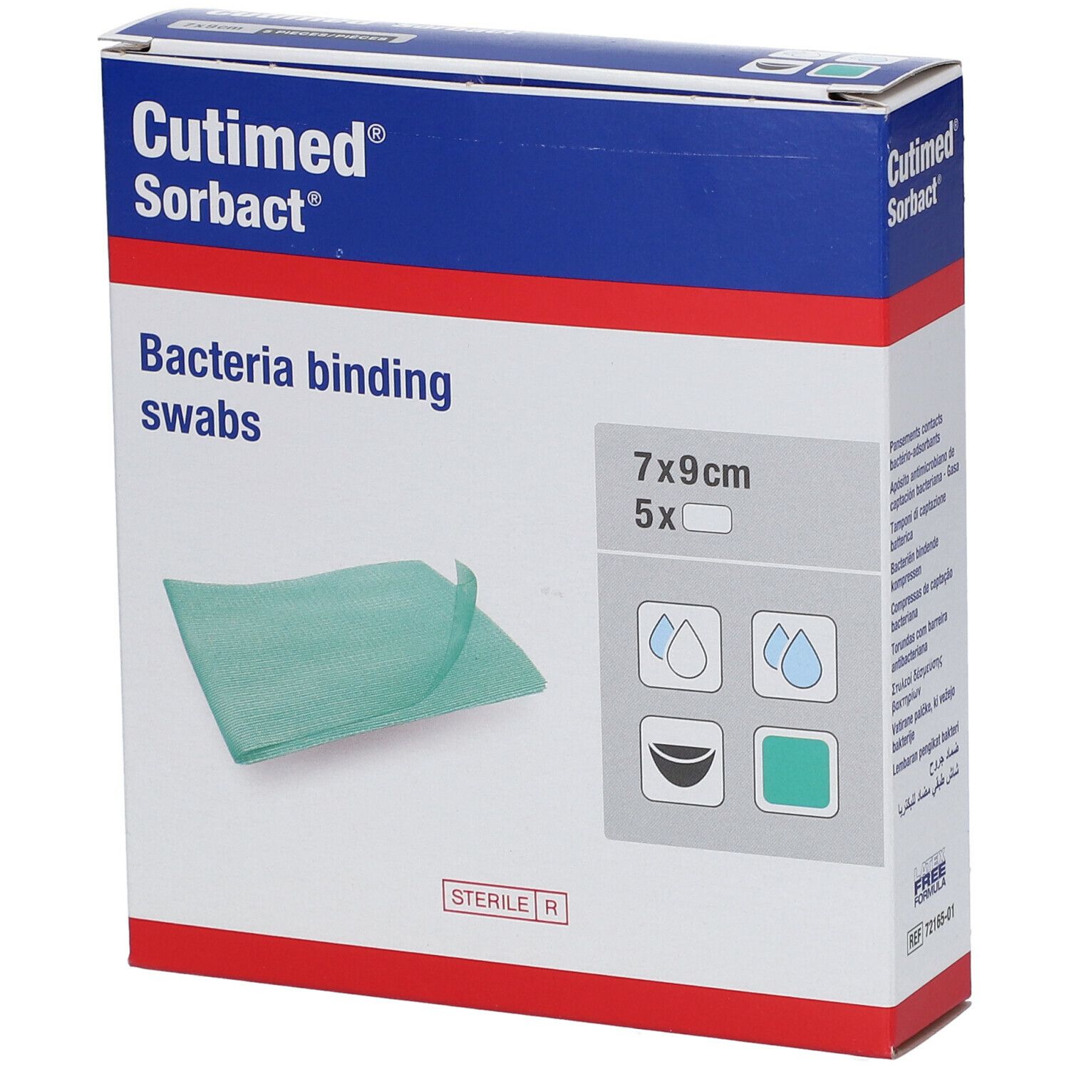 Cutimed® Sorbact® 7 cm x 9 cm 5 pz - Redcare