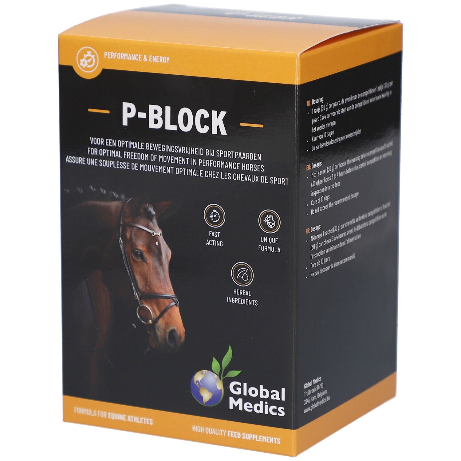 P-Block Horse Powder Bag 10x30 g - Redcare