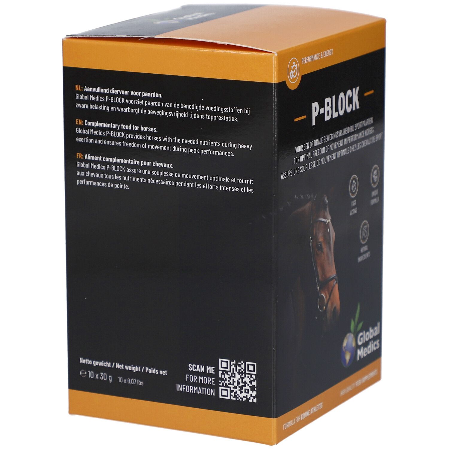 P-Block Horse Powder Bag 10x30 g - Redcare