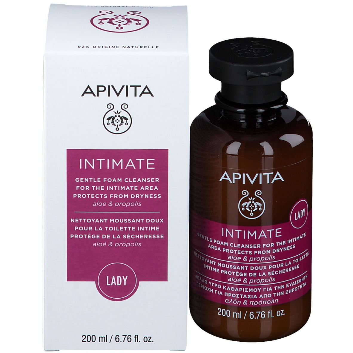 Apivita Gentle Foam Cleanser Protects from Dryness 200 ml - Redcare