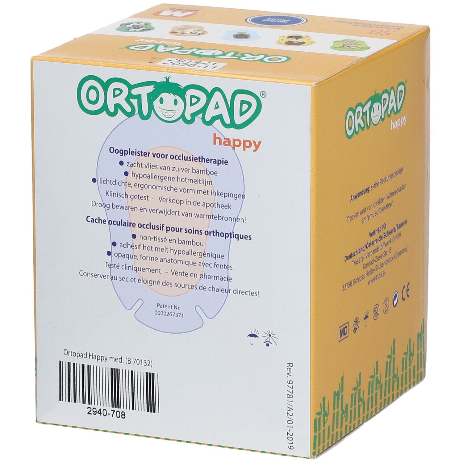 Ortopad Happy Medium Eye Plaster 50 pz - Redcare
