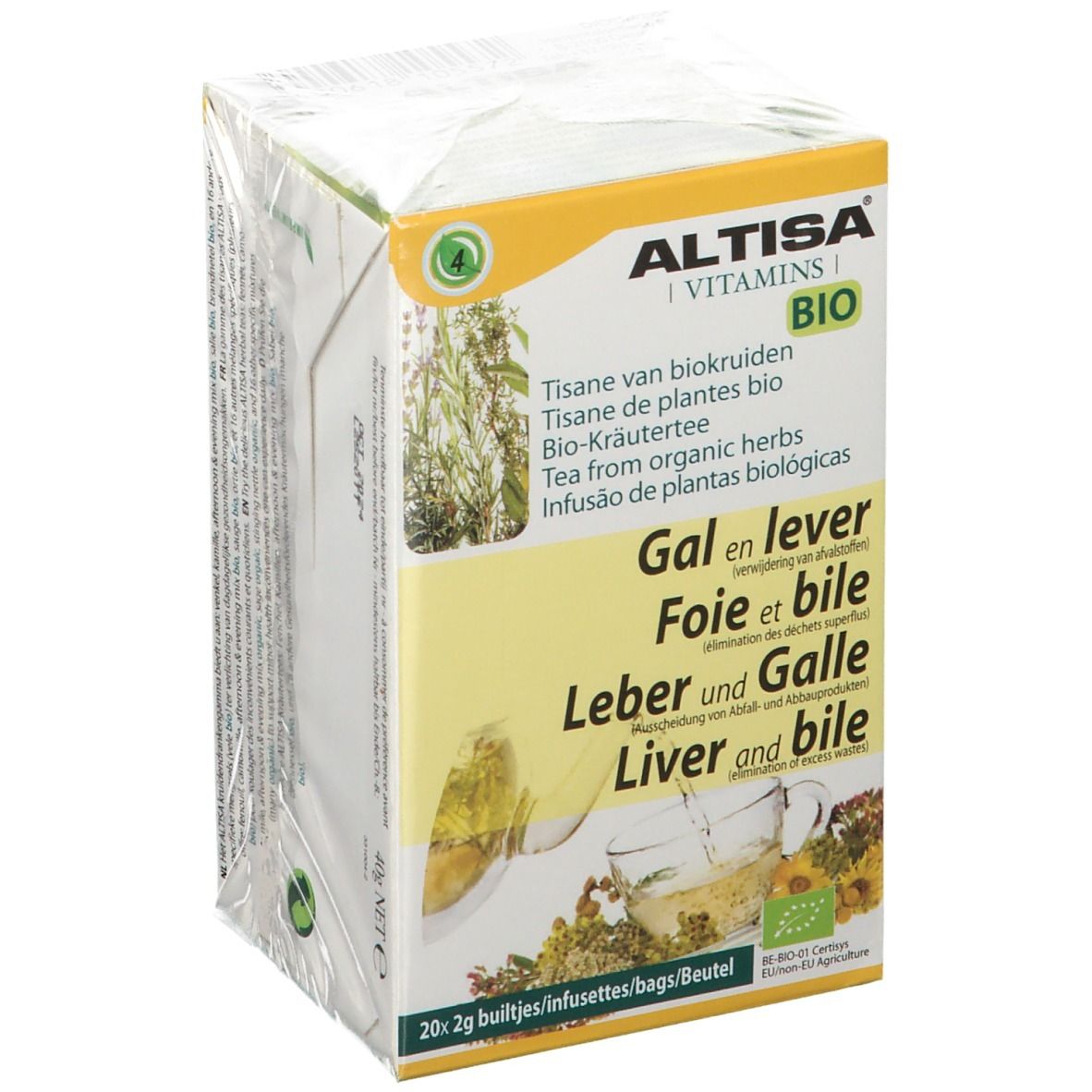 Altisa Thee Lever Gal Bio 20 pz | Redcare