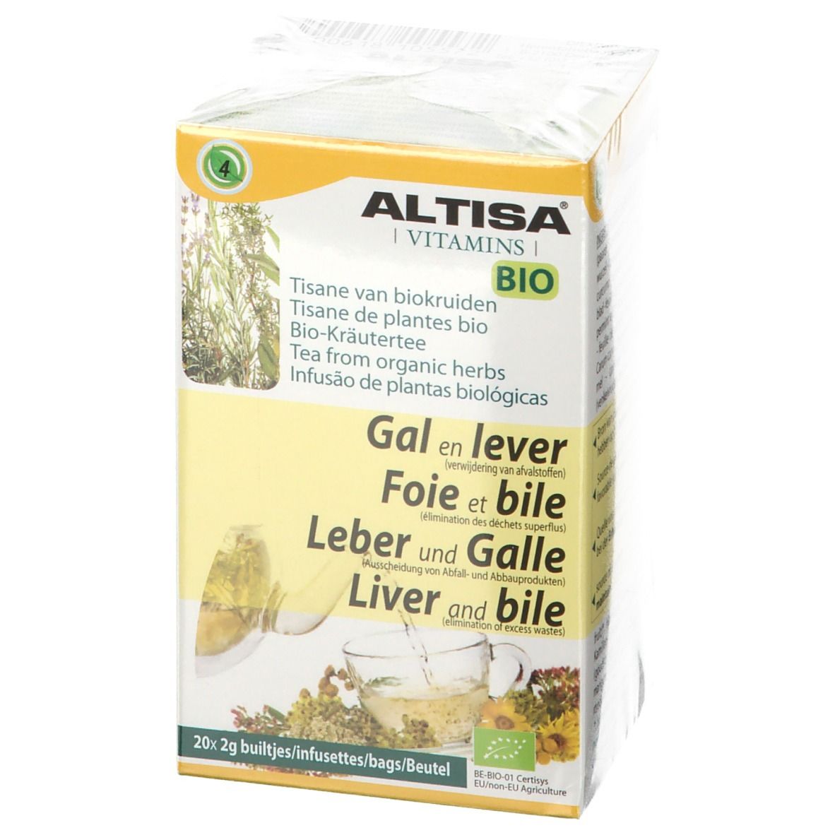 Altisa Thee Lever Gal Bio 20 pz | Redcare