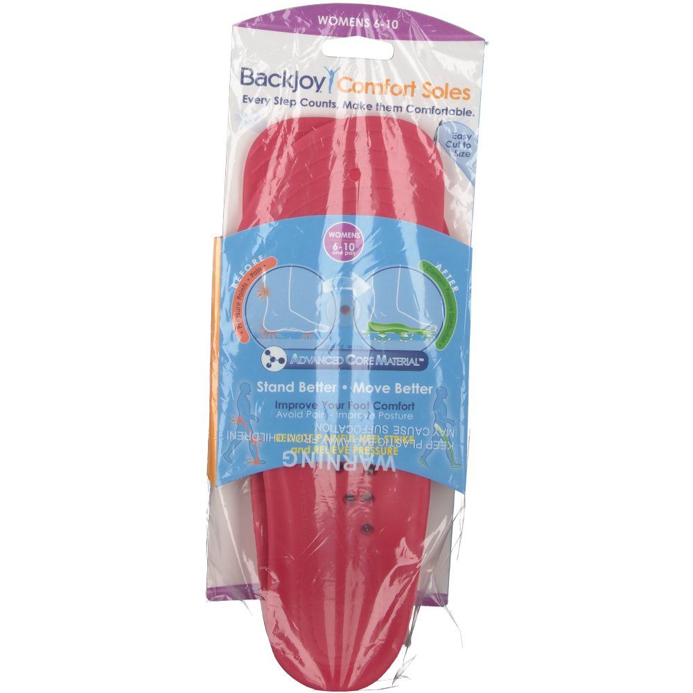 Backjoy Comfort Soles Woman Red 1 pz - Redcare
