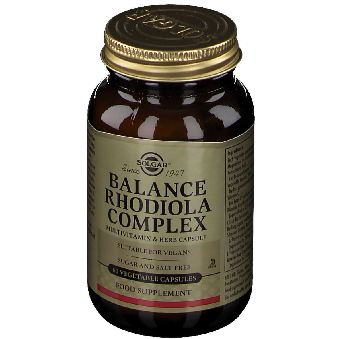 SOLGAR® Balance Rhodiola Complex V-Caps 60 pz | Redcare