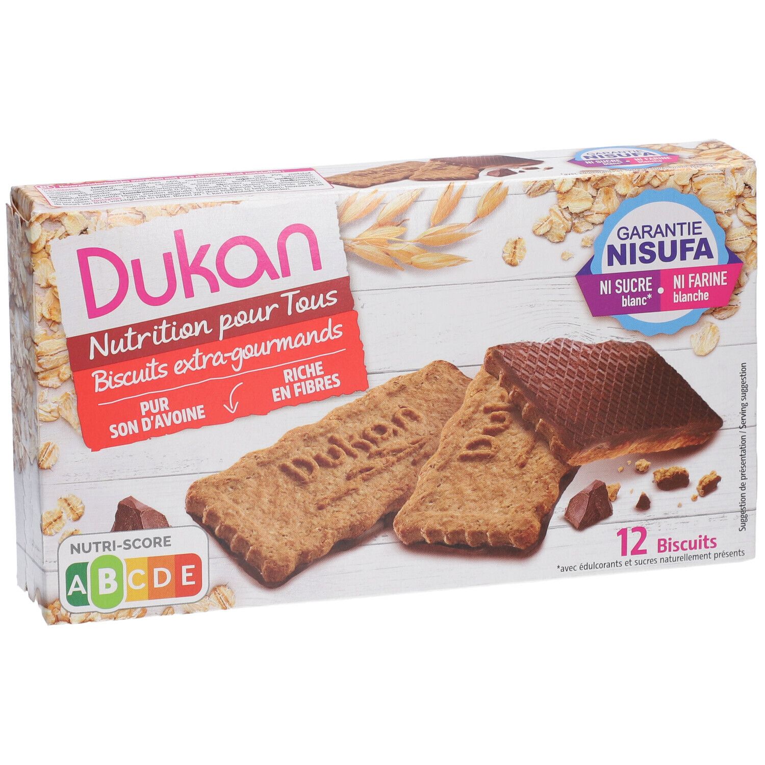 Dukan Biscotto Al Cioccolato Crusca Di Avena 55% 200 g - Redcare