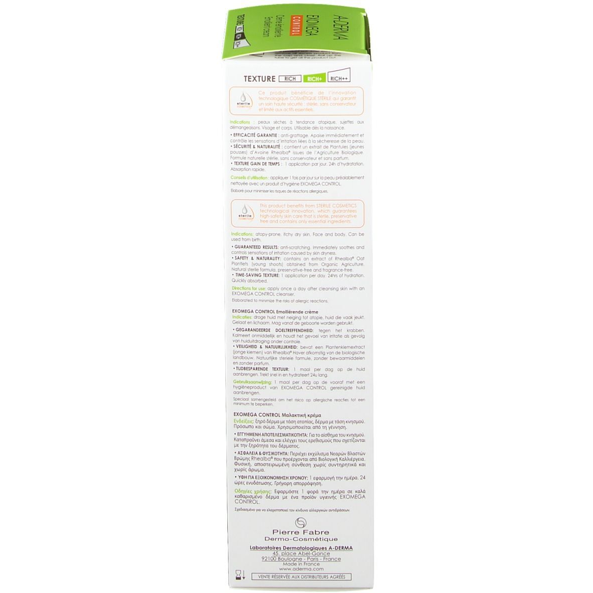 A-Derma EXOMEGA Control Emollient Cream Sterile Cosmetics 200 ml - Redcare