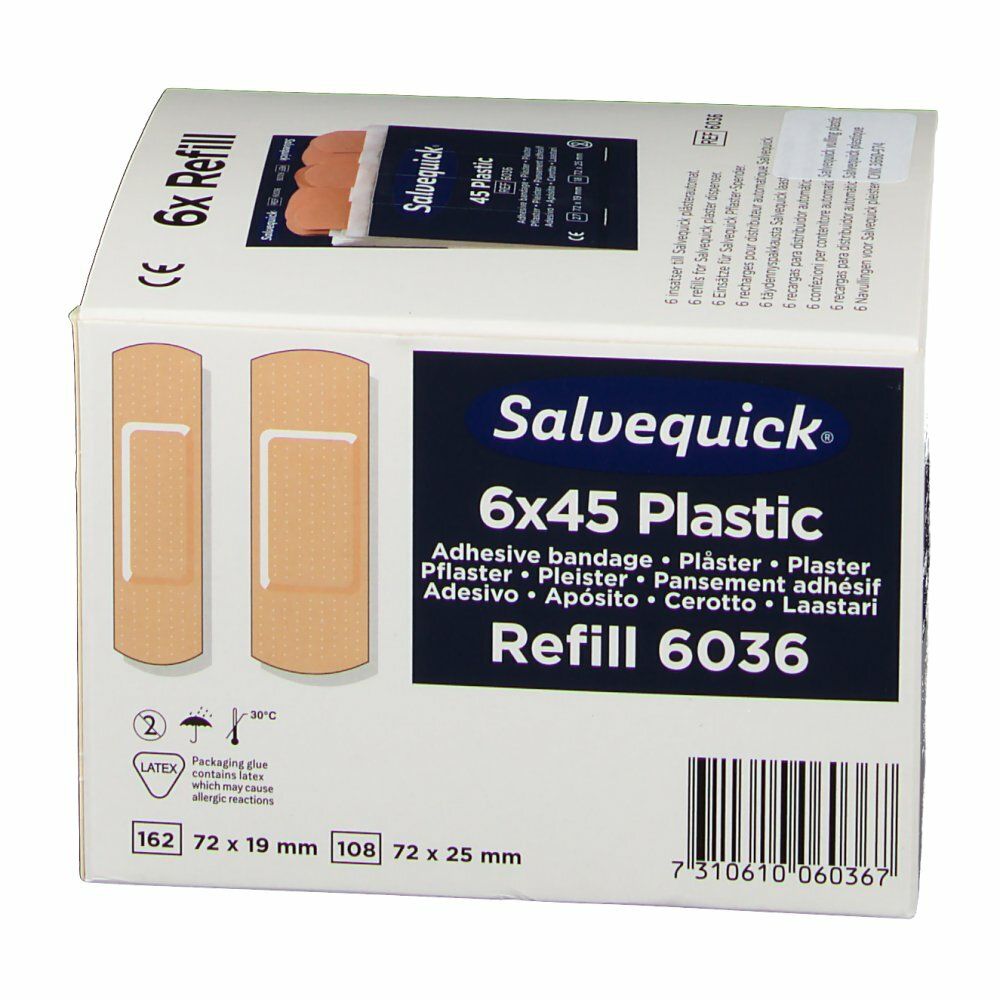 Salvequick Ricarica Plastica Cerotto 60360 6 pz - Redcare