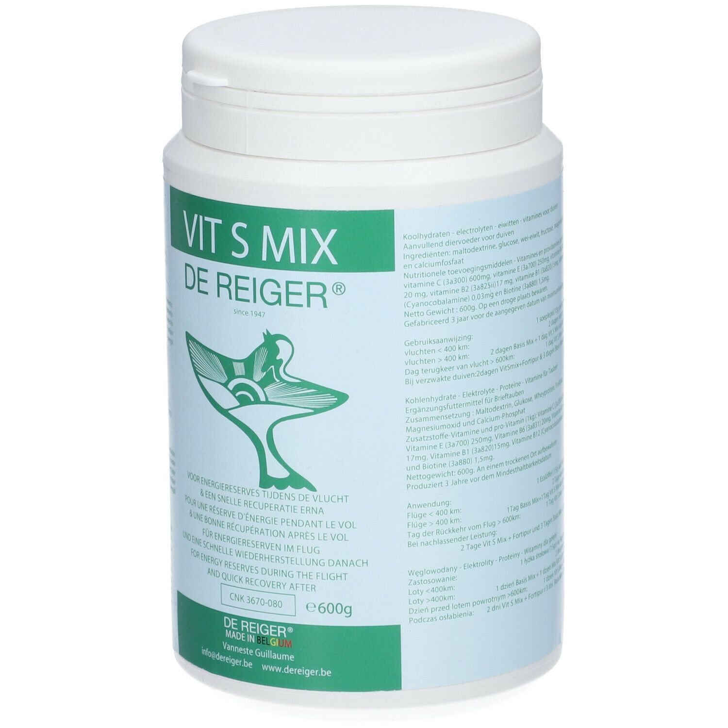 De Reiger Vit-S-Mix 600 g - Redcare