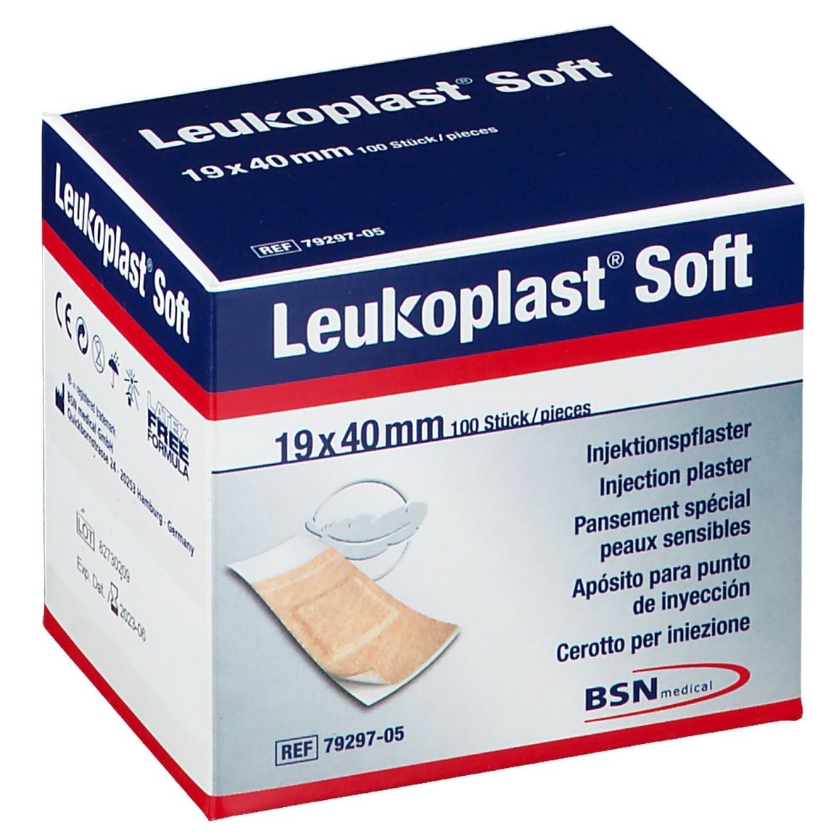 Leukoplast Soft Injection 19x40 mm 100 pz | Redcare
