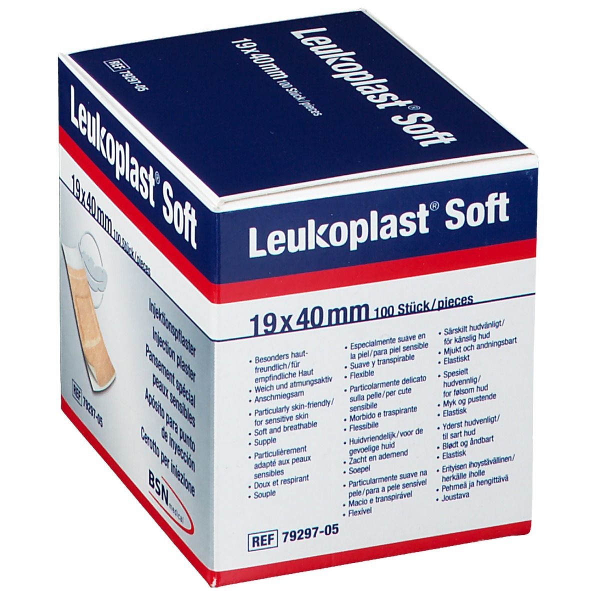 Leukoplast Soft Injection 19x40 mm 100 pz | Redcare