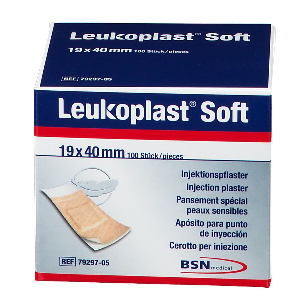 Leukoplast Soft Injection 19x40 mm 100 pz | Redcare