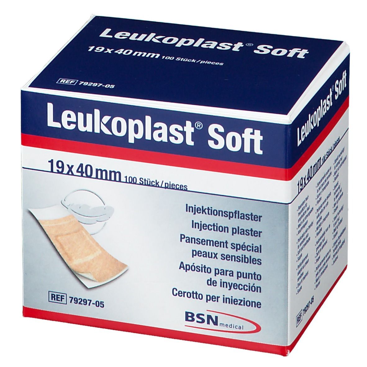 Leukoplast Soft Injection 19x40 mm 100 pz | Redcare
