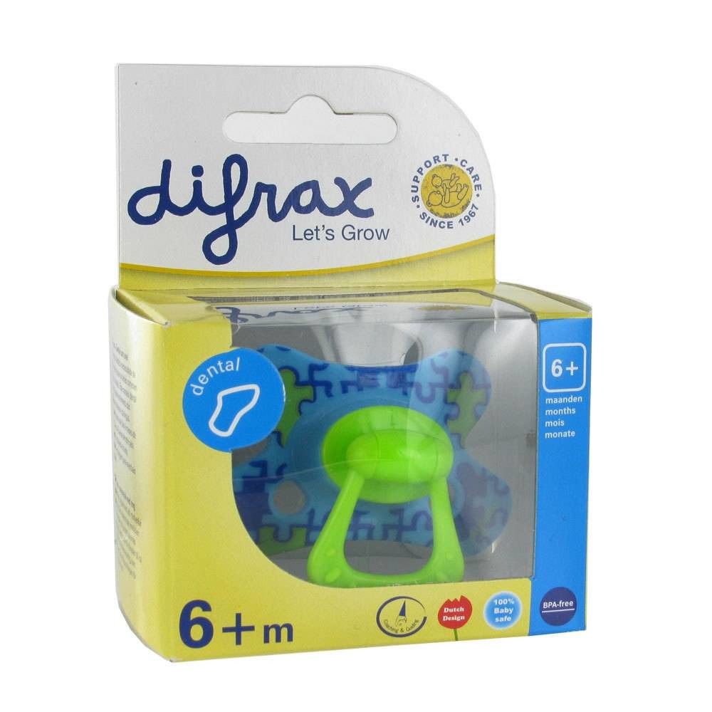 Difrax Soother Orthodontic Ring +6M Puzzle Pieces 1 pz - Redcare