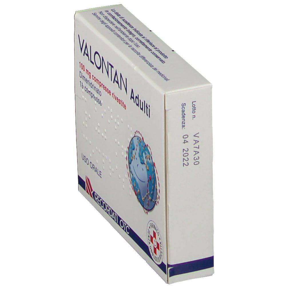 VALONTAN Adulti 100 mg 10 Compresse rivesite 10 pz - Redcare