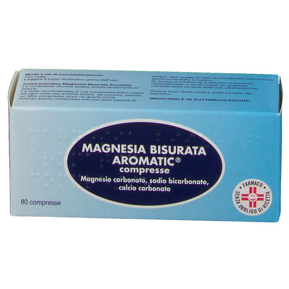 Magnesia Bisurata Aromatic® Compresse 80 pz - Redcare