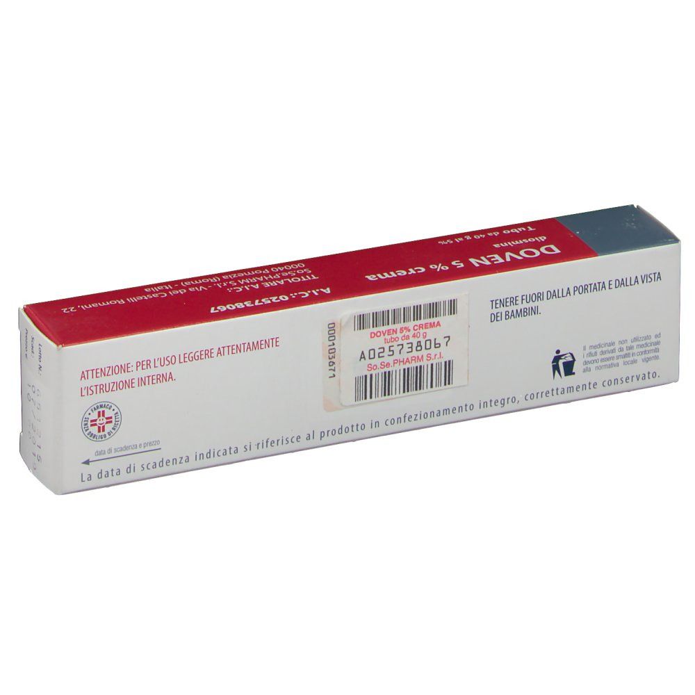 DOVEN 5% Crema 40 g - Redcare