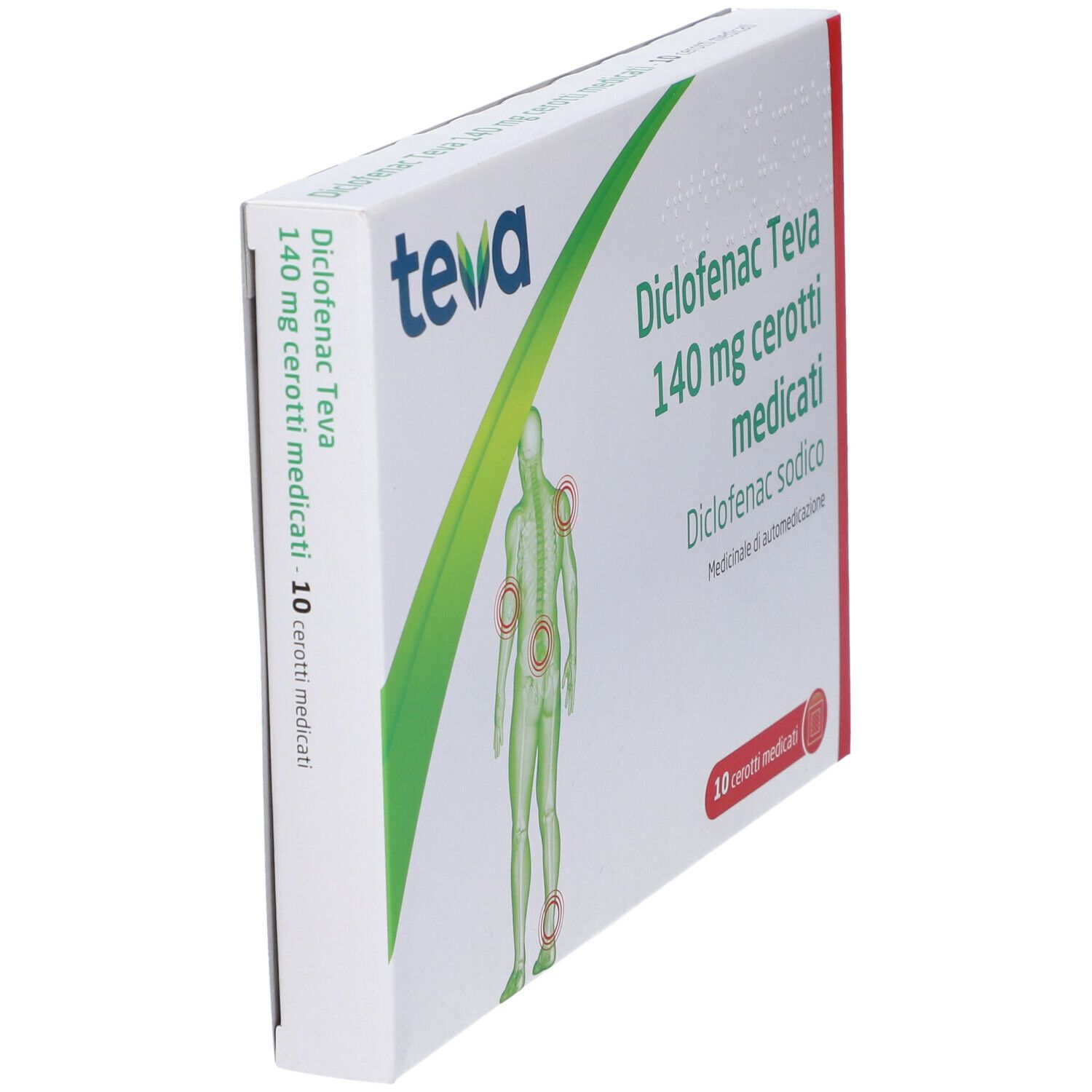 Diclofenac Teva 140 mg cerotti medicati 10 pz - Redcare