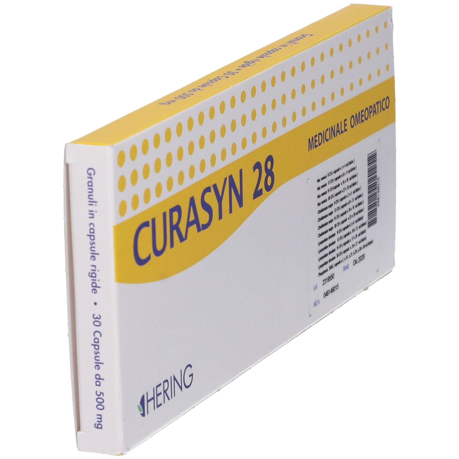 Hering Curasyn 28 Granuli 30 Capsule 500 Mg - Redcare