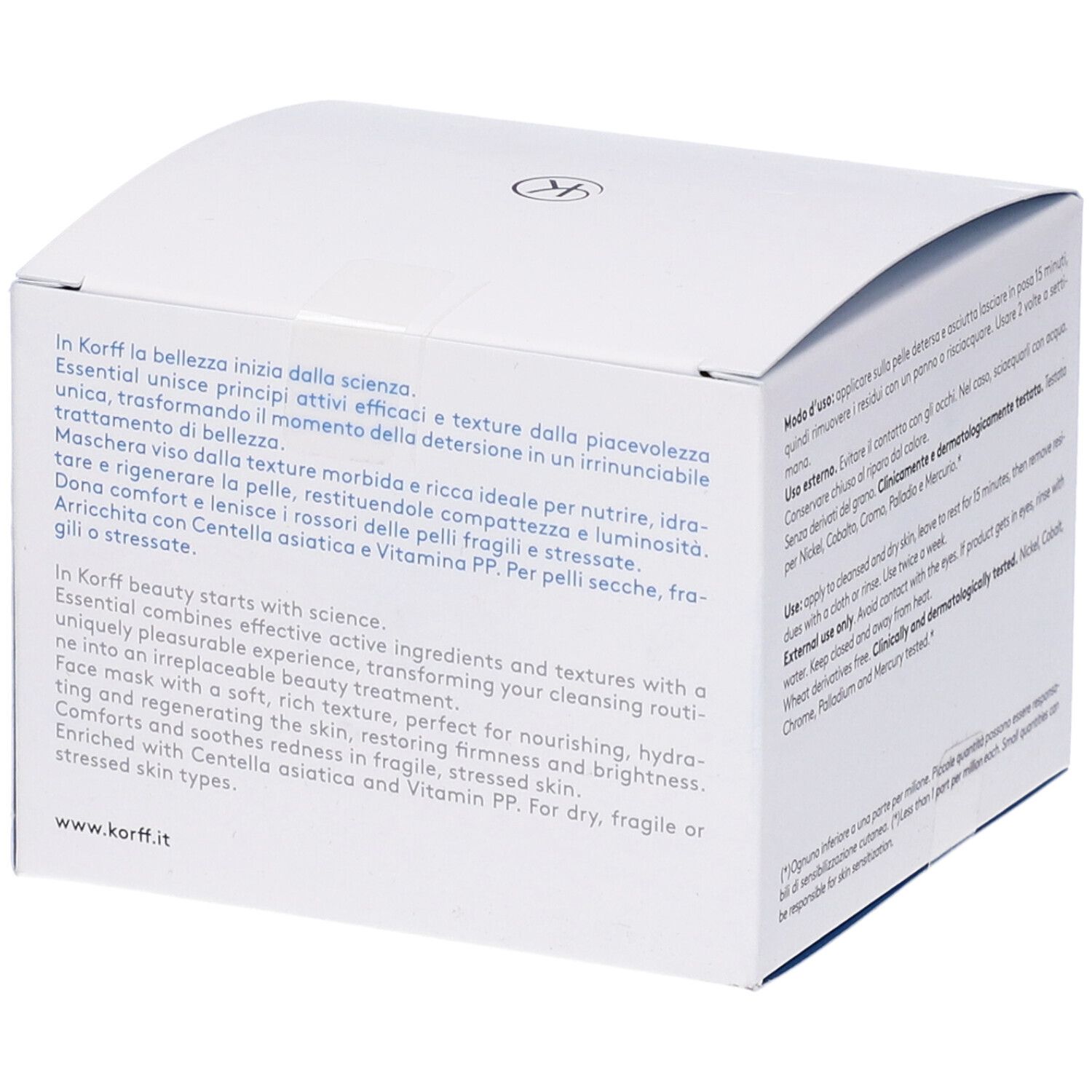 KORFF Essential Maschera Idratante e Nutriente 50 ml - Redcare