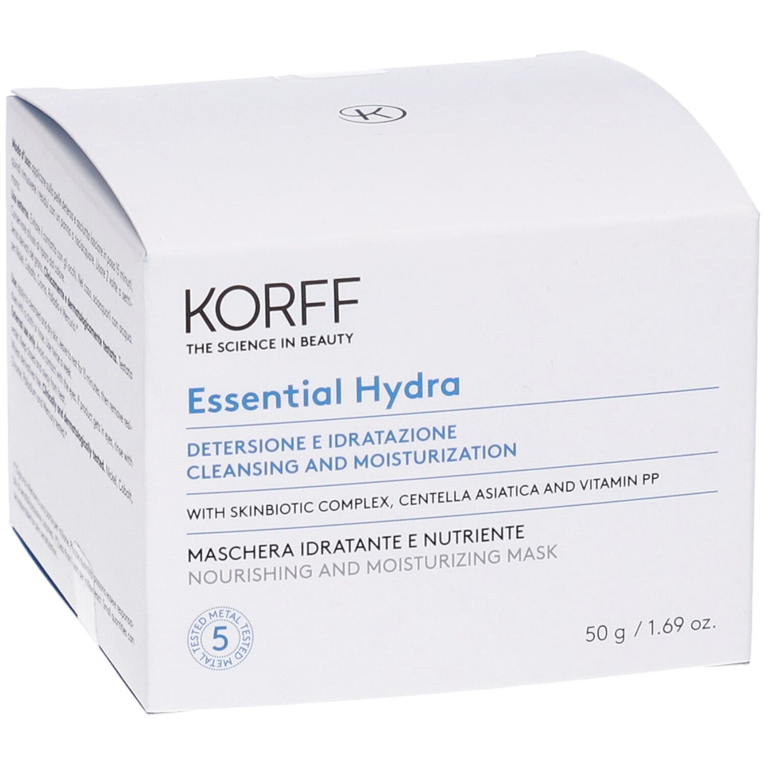 KORFF Essential Maschera Idratante e Nutriente 50 ml - Redcare