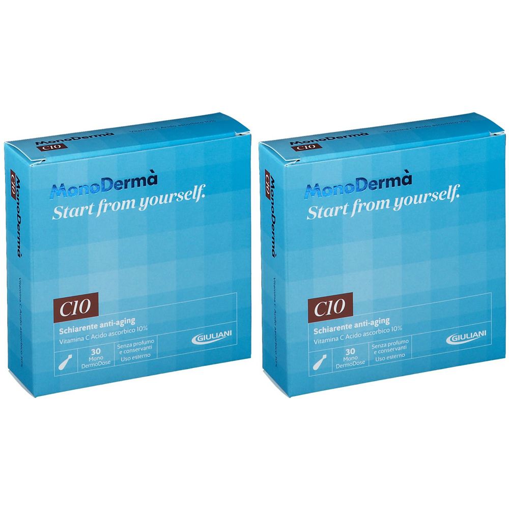 Giuliani MonoDermà® C10 Schiarente Anti Aging Set da 2 2x30 pz - Redcare