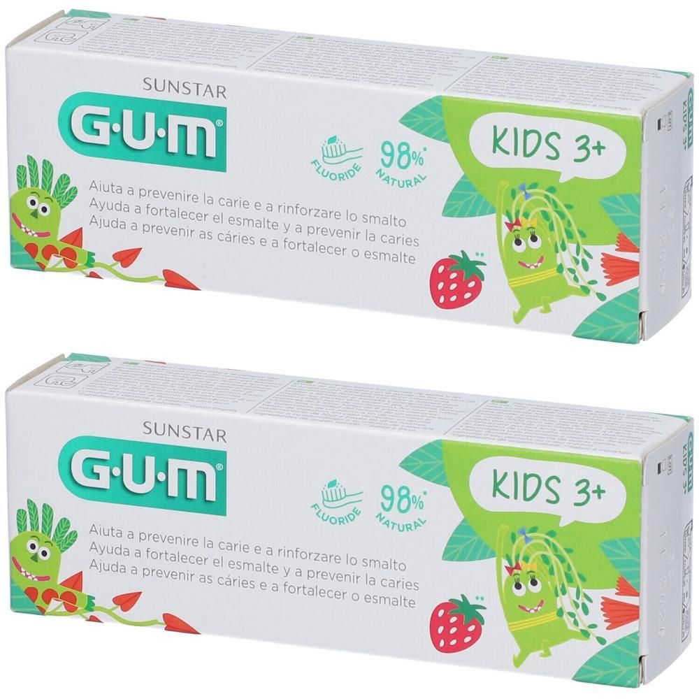 Gum Kids Monster Dentifricio Bimbi 3+ 2x50 ml - Redcare