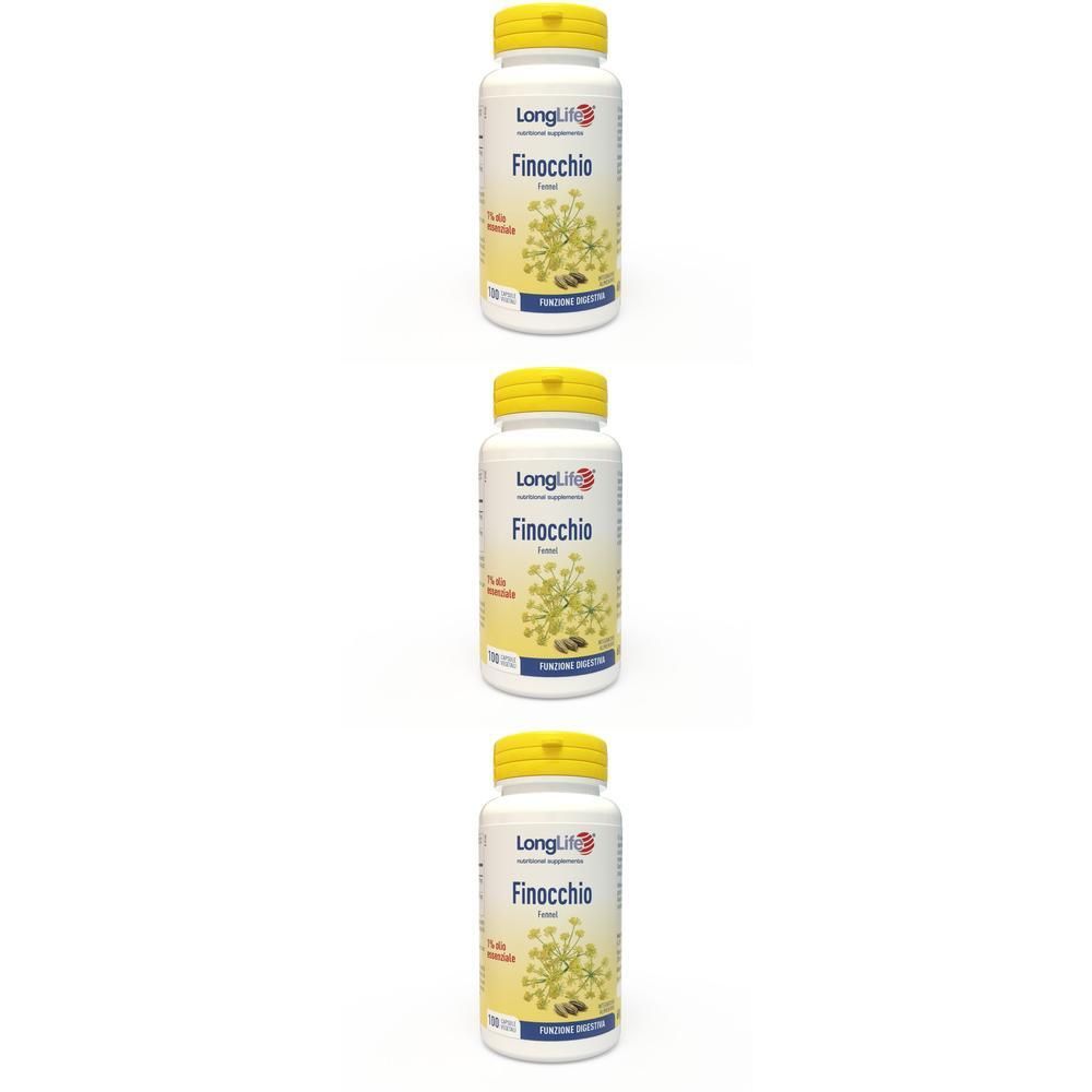 Longlife Finocchio 1% 100 Capsule Vegetali 3x100 pz - Redcare