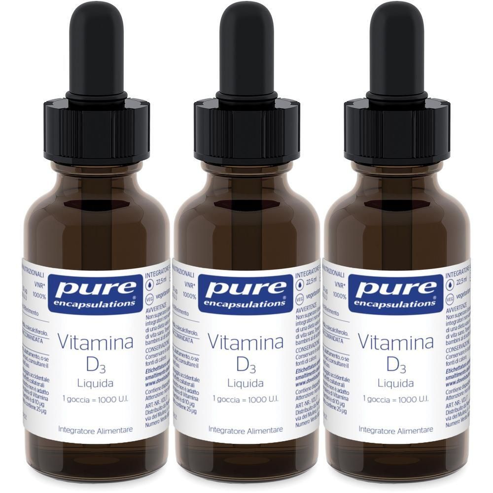Pure Encapsulations Vitamina D3 Liquida 22,5 Ml 3x22,5 ml - Redcare