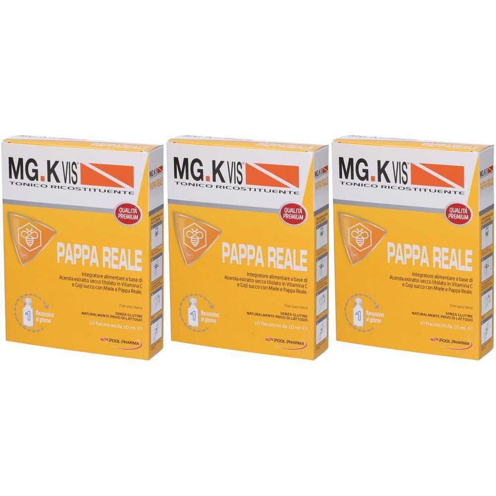 MG.K VIS Tonico Ricostituente Pappa Reale 3x100 ml - Redcare
