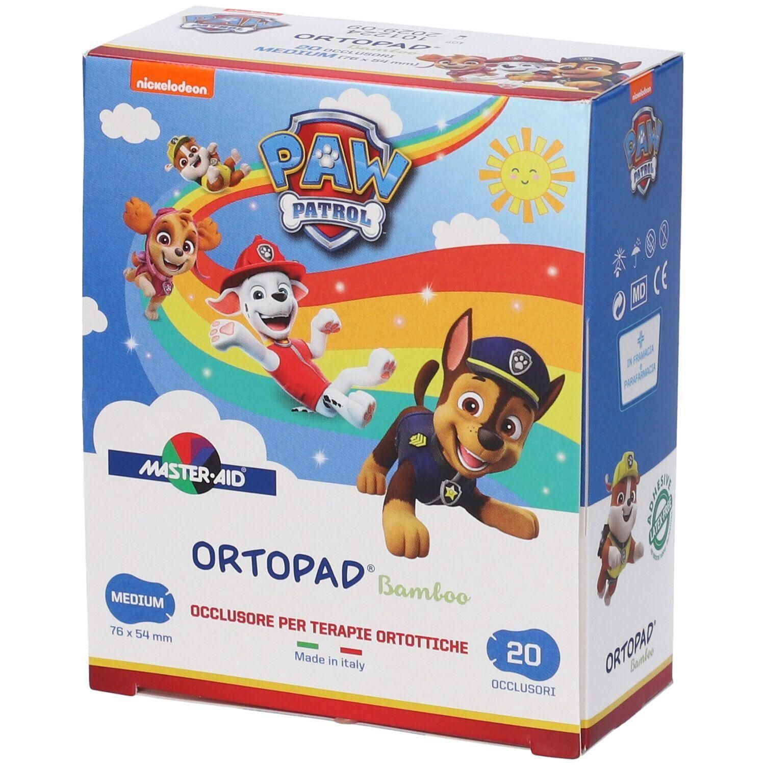 Ortopad Bamboo Paw Patrol Cerotto Occlusore Medium 4x20 pz - Redcare