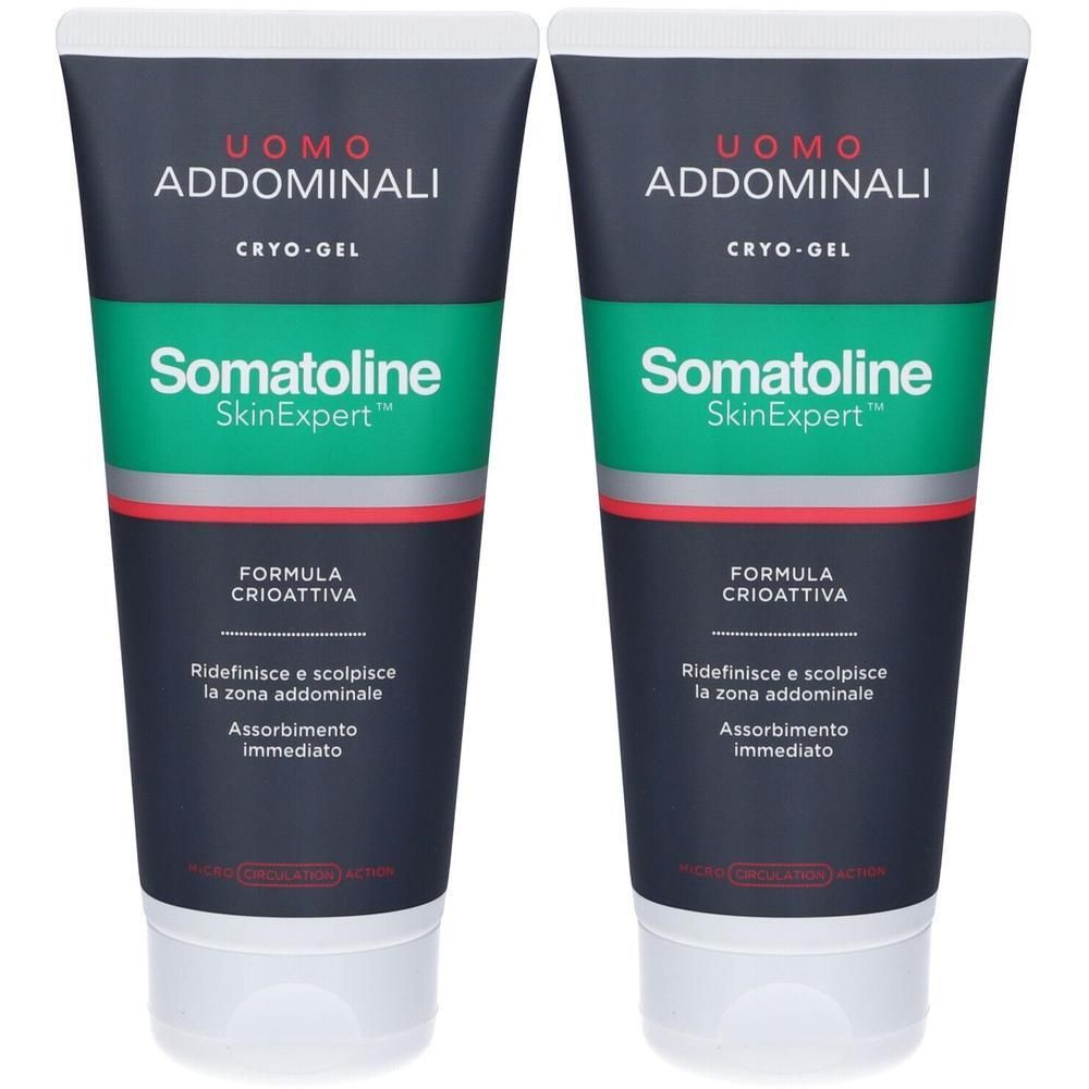 Somatoline Skin Expert Crema Gel Uomo Addominali Top Definition 2x200 ...