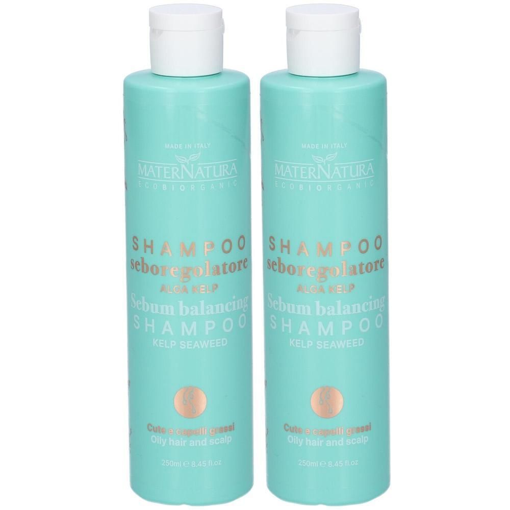 MaterNatura Shampoo Seboregolatore all'Alga Kelp 2x250 ml - Redcare