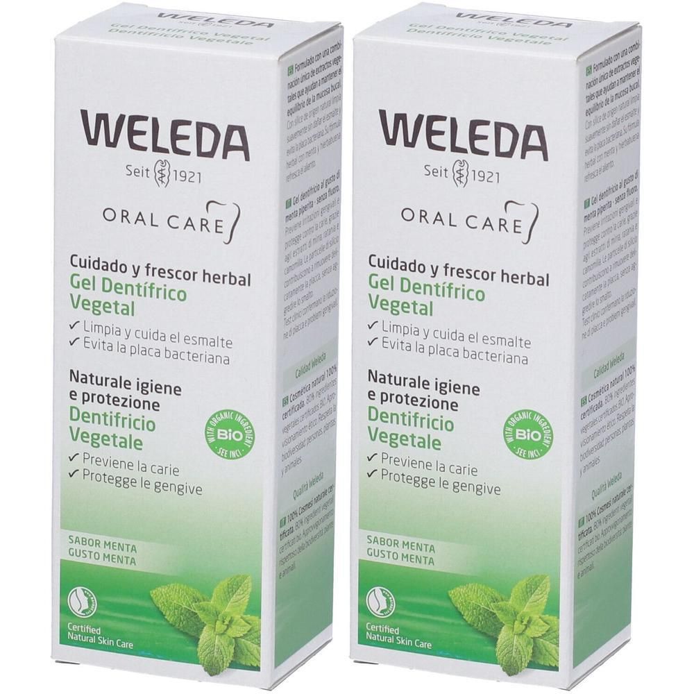 WELEDA Dentifricio Vegetale 2x75 ml - Redcare