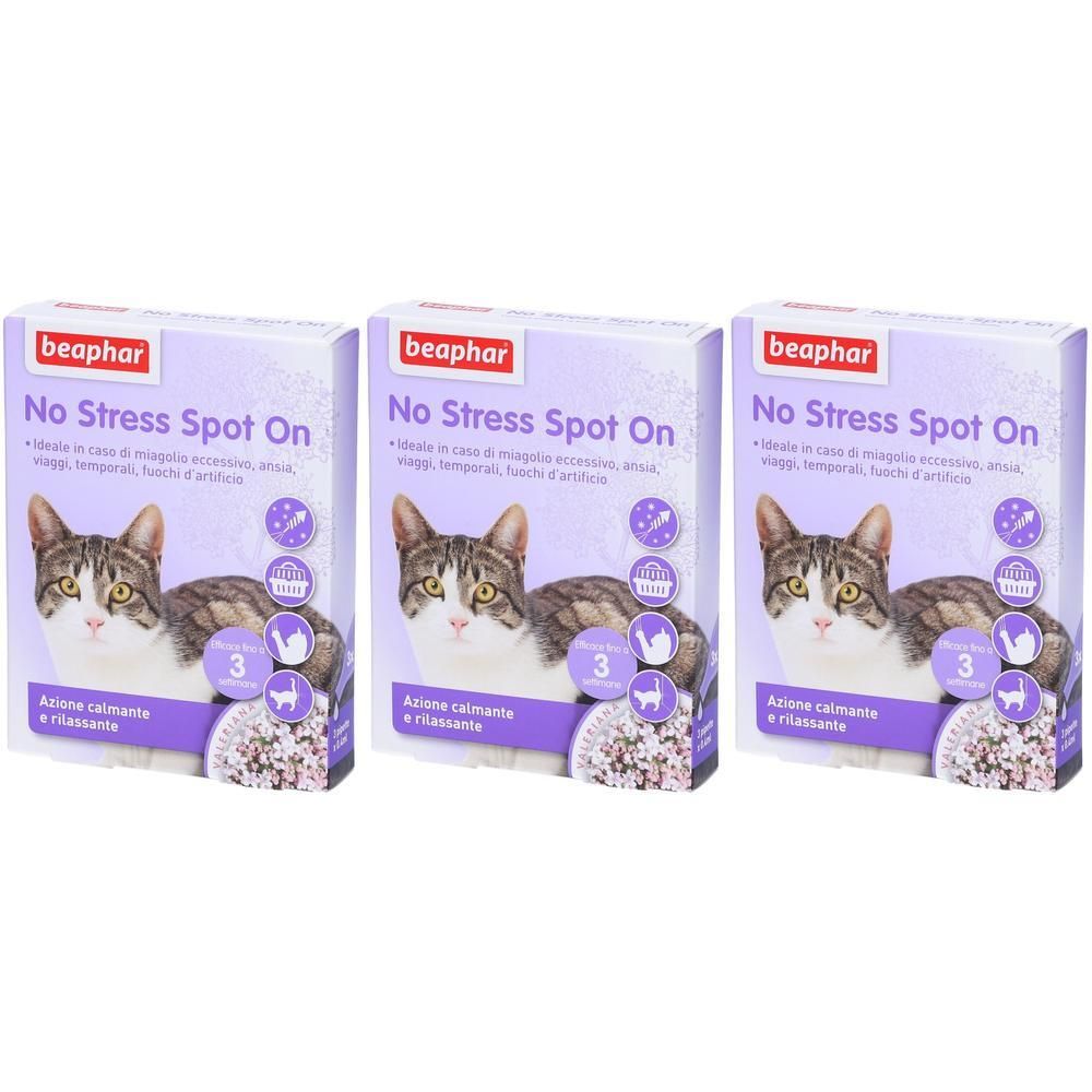 No Stress Spot On Gatto 3 Pipette 0,7 Ml 3x3 pz - Redcare
