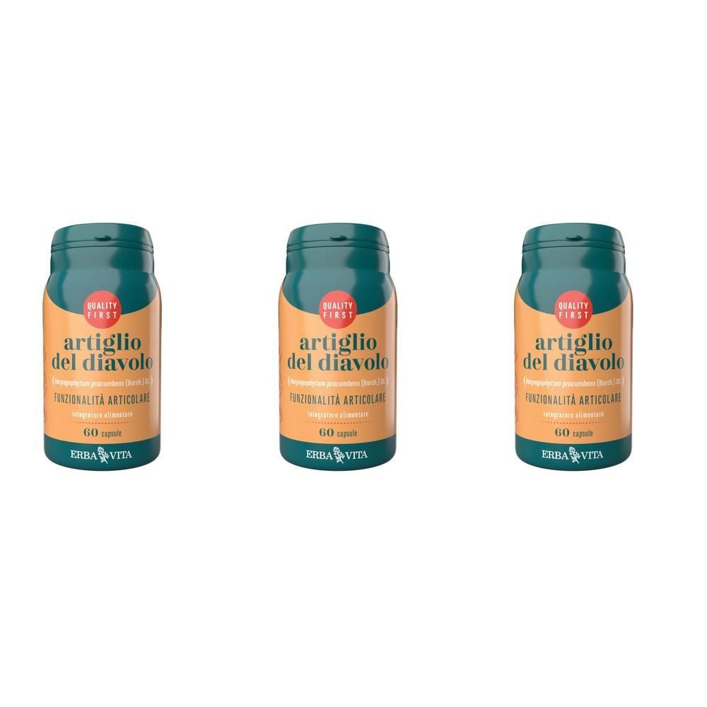 Erba Vita Artiglio del Diavolo Capsule 3x30 g - Redcare