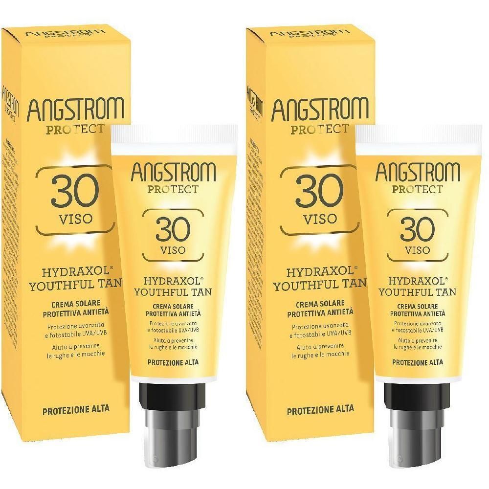 Angstrom Protect Crema Solare Viso Idratante e Antietà SPF 30 2x1 pz ...