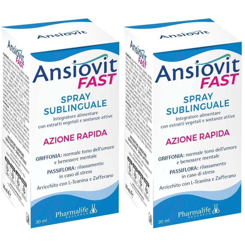 Pharmalife® Ansiovit Fast Spray Sublinguale 2x30 ml - Redcare