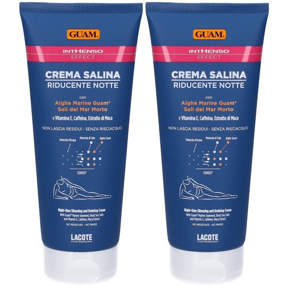 Guam Crema Salina Riducente Notte 2x200 ml - Redcare