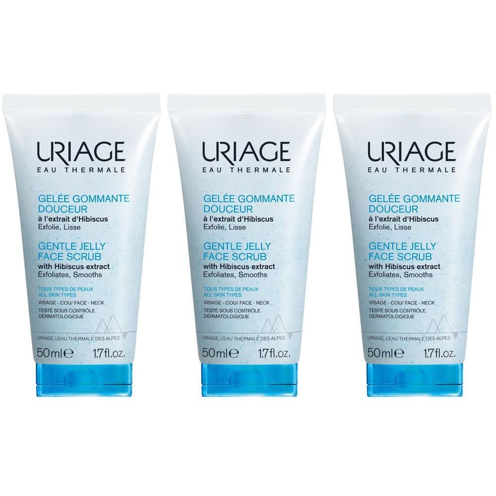 URIAGE Gelée gommage delicato, esfoliante scrub viso, pelle sensibile ...