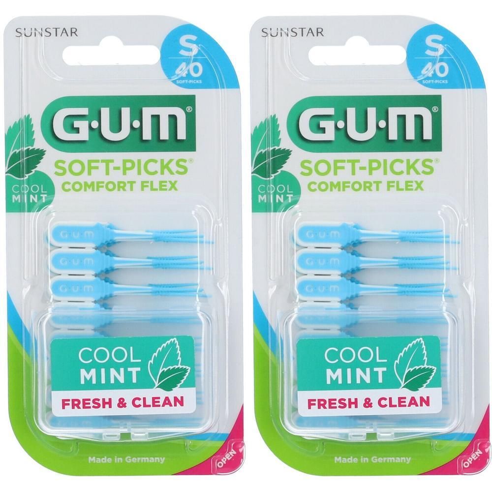 GUM® Soft Pick Comfort Flex Cool Mint Small Scovolini 2x40 pz - Redcare