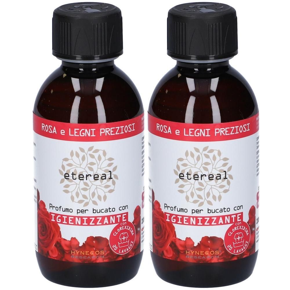 Etereal Profumo Per Bucato Igienizzante Rosa E Legni Preziosi 2x200 ml ...
