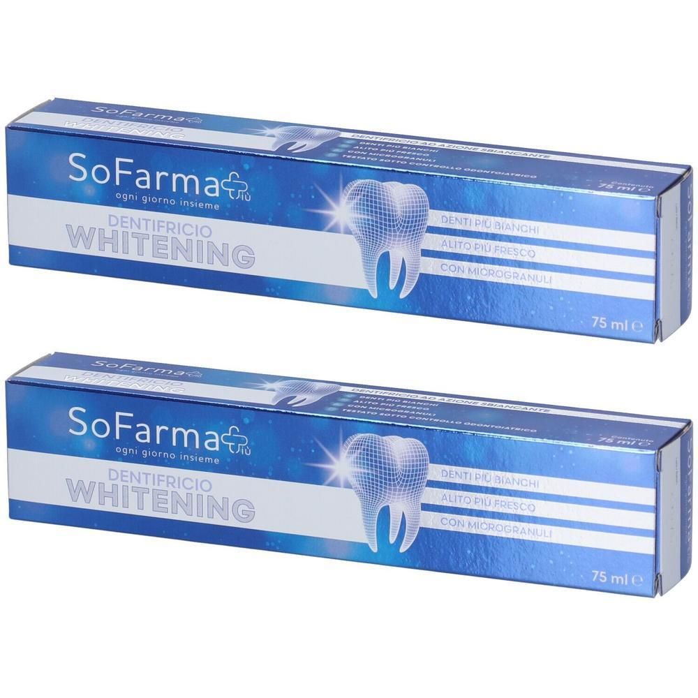 Sofarmapiu' Dentifricio Whitening 2x75 ml - Redcare