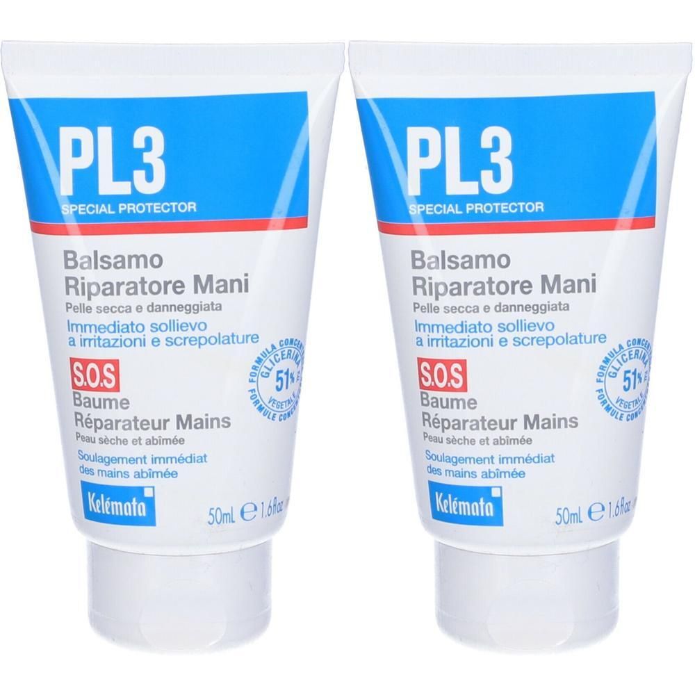 PL3 Balsamo Riparatore Mani Sos 2x50 ml - Redcare