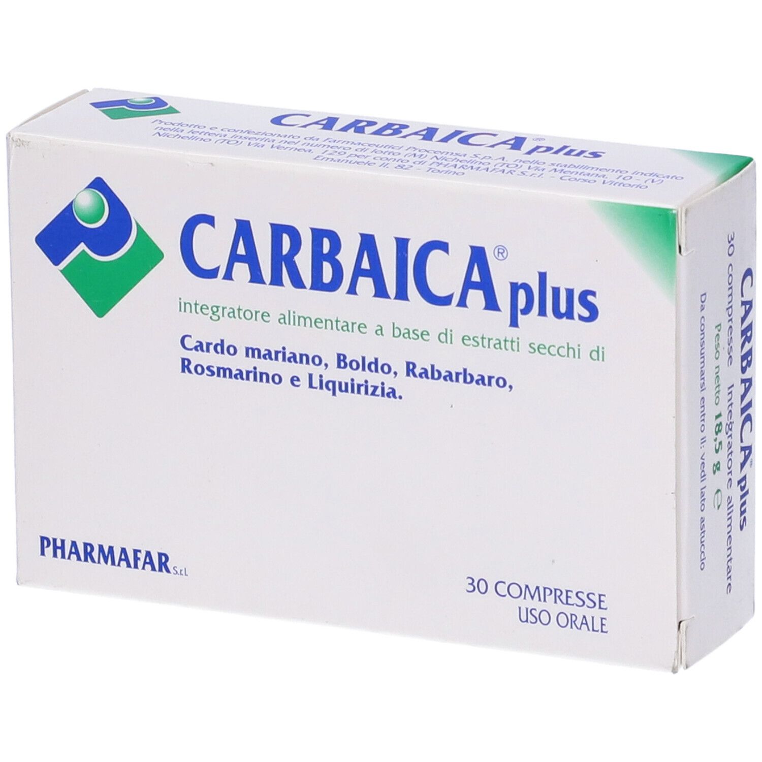 Carbaica Plus 30 Compresse 18,5 g - Redcare